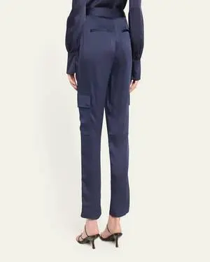 Simkhai Carolina Satin Cargo Pants
