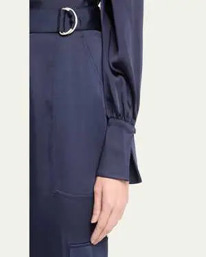 Simkhai Carolina Satin Cargo Pants
