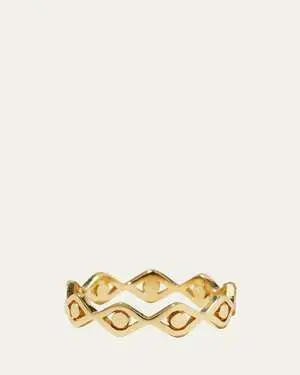 SYDNEY EVAN 14k Yellow Evil Eye Eternity Ring - Gold
