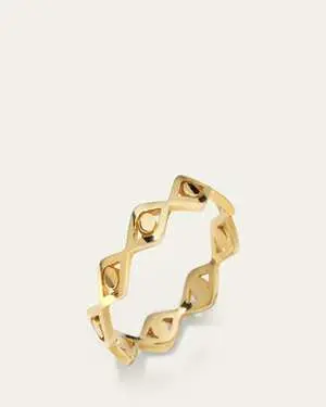 SYDNEY EVAN 14k Yellow Evil Eye Eternity Ring