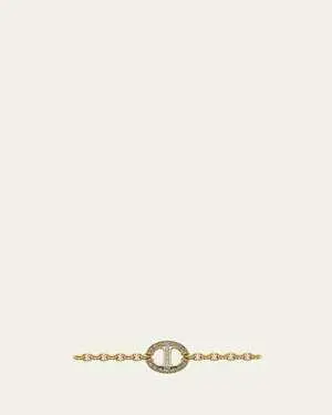 Hoorsenbuhs 18k Yellow Chain Bracelet With Diamond Station - Gold