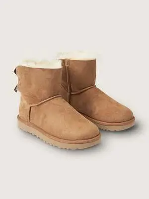 Pink Ugg® Mini Bailey Bow Ii Boots - Brown