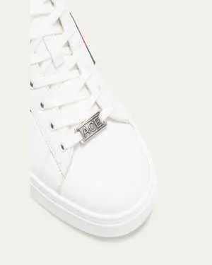 Gucci Ace Leather Low-top Sneakers - Bianco