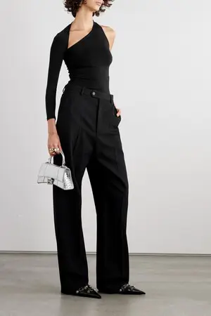 Balenciaga Wool-barathea Wide-leg Trousers