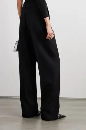 Balenciaga Wool-barathea Wide-leg Trousers