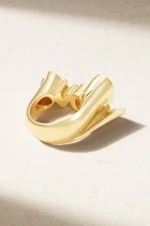 SYDNEY EVAN Love Script Diamond Ring - Gold