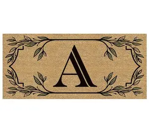 EVERGREEN Flocked Coir Monogram Sassafras Switc Mat Insert - One-color