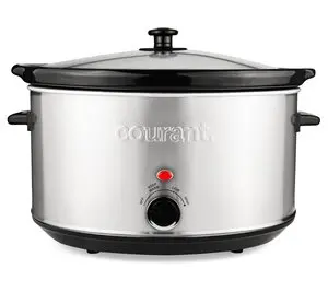 COURANT 8.5-qt Oval Shape Stainless Steel Slow Ooker - Silver