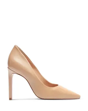 Schutz Lou Pointed Toe High Heel Pumps - Beige