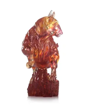 LIULI Easterly Winds Crystal Ox Figure
