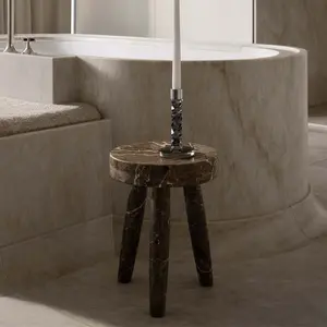 ORREFORS Carat Candlestick Holder, Small - Graphite