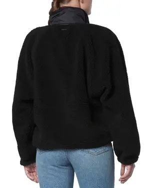 Marc New York Mixed Media Sherpa Jacket - Black