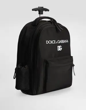 Dolce & Gabbana Printed Nylon Trolley Backpack