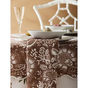 MATOUK Granada Tablecloth, 70 X 144 - Chestnut