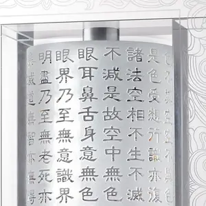 LIULI Living In Peace Crystal Prayer Wheel