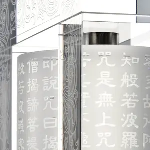 LIULI Living In Peace Crystal Prayer Wheel