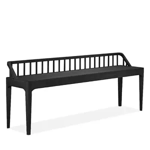 ETHNICRAFT Spindle Bench - Oak Black