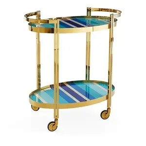 Jonathan Adler Ultramarine Bar Cart - Multi