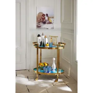 Jonathan Adler Ultramarine Bar Cart