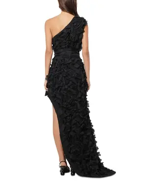 ELLIATT Marcia Ruffled One Shoulder Gown