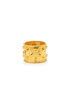 KENNETH JAY LANE Polished Pyramid Cuff Bracelet - Gold