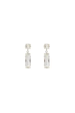 KENNETH JAY LANE Crystal Square Drop Earrings - Natural