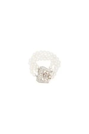 KENNETH JAY LANE Pearl & Rhodium Bracelet - White