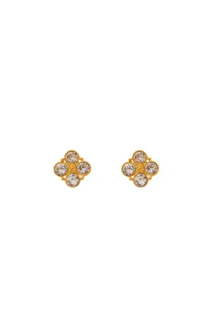KENNETH JAY LANE Crystal & Earrings - Gold