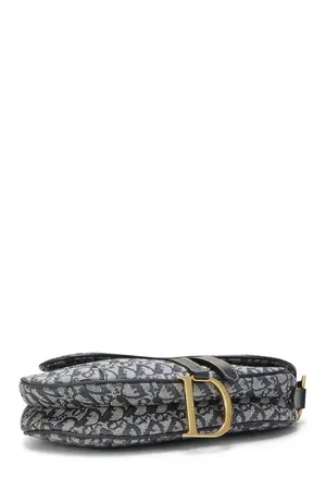 Dior Trotter Canvas Saddle Bag - Navy