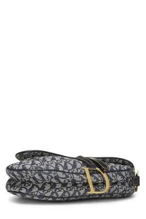 Dior Trotter Canvas Saddle Bag - Navy