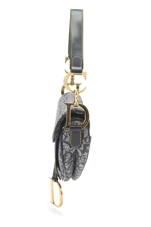 Dior Trotter Canvas Saddle Bag - Navy