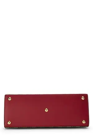 Gucci Gg Supreme Canvas Padlock Top Handle Bag