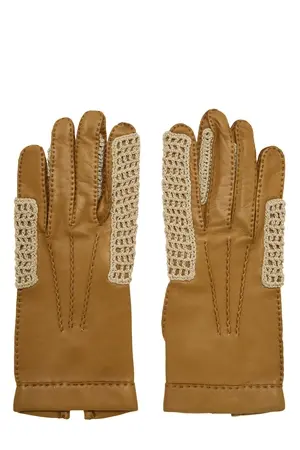 Hermès Lambskin Leather Gloves - Brown
