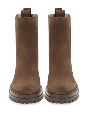 GIANVITO ROSSI Chester Elasticated-panels Boots - Brown