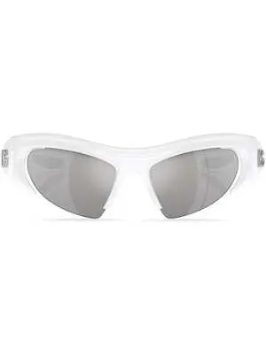 Dolce & Gabbana Shield-frame Tinted Sunglasses - White