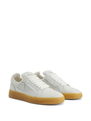 GIUSEPPE ZANOTTI Leather Low-top Sneakers - White
