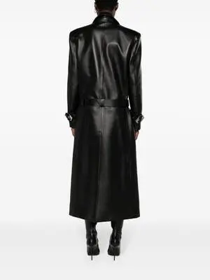 Attico Leather Trench Coat
