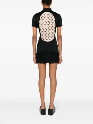 MARINE SERRE Moon Diamant-jacquard Minidress