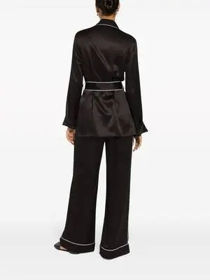 Dolce & Gabbana Piped-trim Silk Shirt