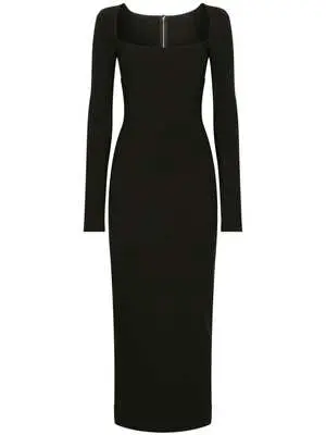 Dolce & Gabbana Long-sleeve Midi Dress