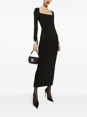Dolce & Gabbana Long-sleeve Midi Dress
