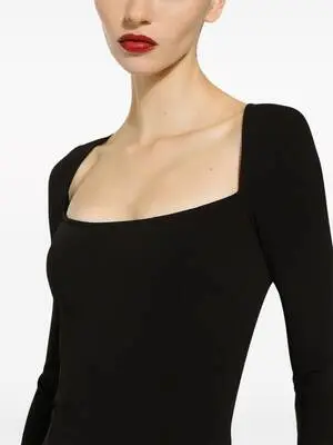 Dolce & Gabbana Long-sleeve Midi Dress