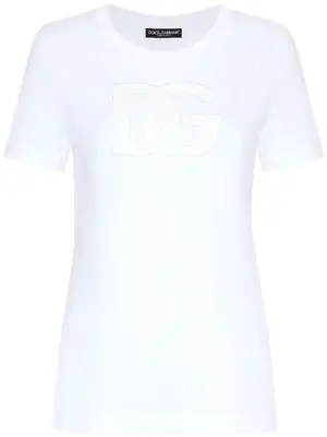 Dolce & Gabbana Logo-patch Cotton T-shirt