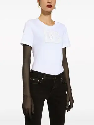 Dolce & Gabbana Logo-patch Cotton T-shirt