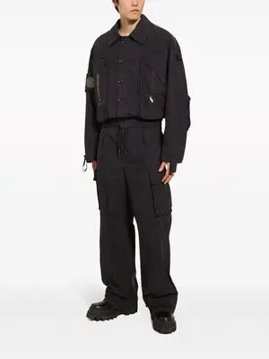 Dolce & Gabbana Logo-plaque Straight-leg Cargo Trousers