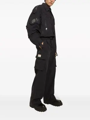 Dolce & Gabbana Logo-plaque Straight-leg Cargo Trousers