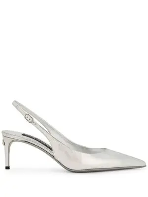 Dolce & Gabbana Leather Slingback Pumps