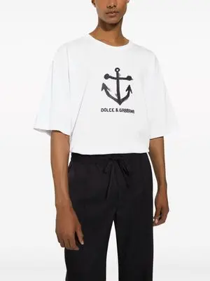 Dolce & Gabbana Marina-print Cotton T-shirt