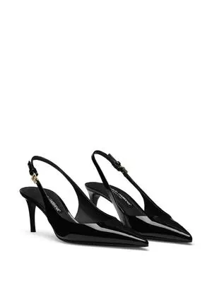 Dolce & Gabbana Logo-buckle Slingback Pumps