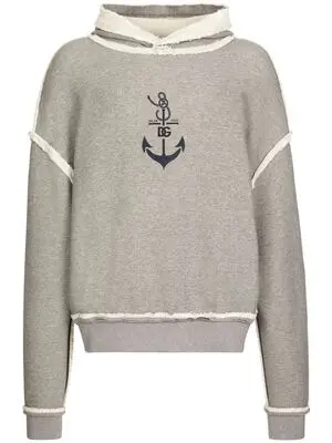 Dolce & Gabbana Logo-print Hoodie - Grey